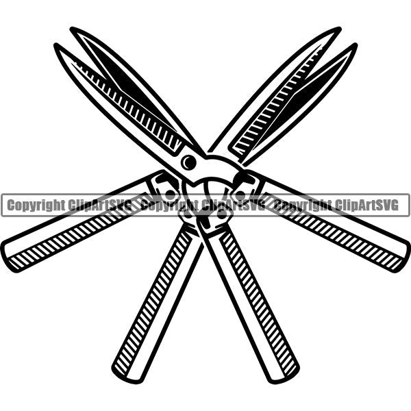 Hobby Gardening Hedge Trimmer ClipArt SVG – ClipArt SVG